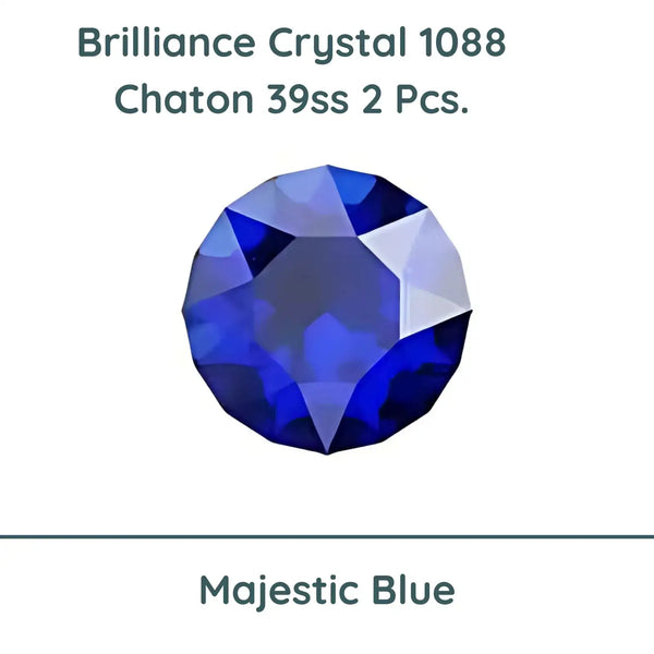Crystal 1088 Chatons, 39ss, 8mm, Majestic Blue by Brilliance (Austria ...