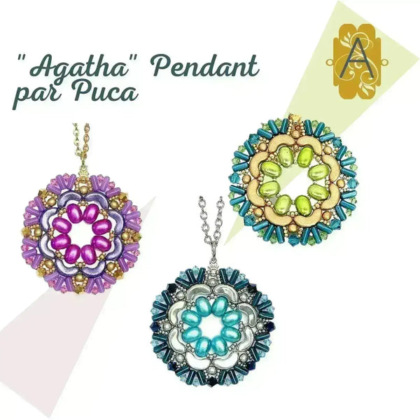 Agatha Pendant Pattern par Puca – The Argus Collection