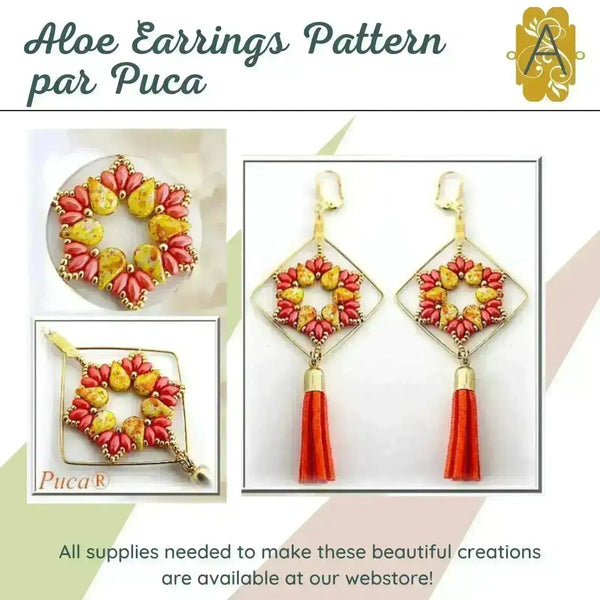 Aloe Earrings Pattern Par Puca – The Argus Collection
