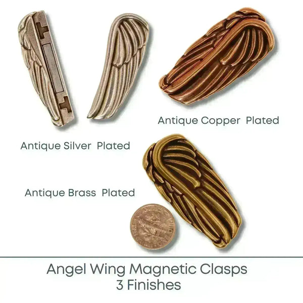 Angel Wing Magnetic Clasp for Leather & Cork in 3 Finishes – The Argus ...