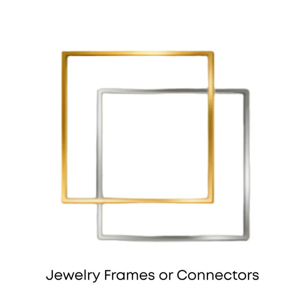 Square Frames, Links or Connectors, 25mm, 2 Pcs. – The Argus Collection