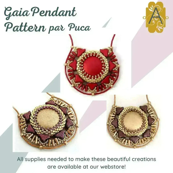 Gaia Pendant Pattern par Puca – The Argus Collection