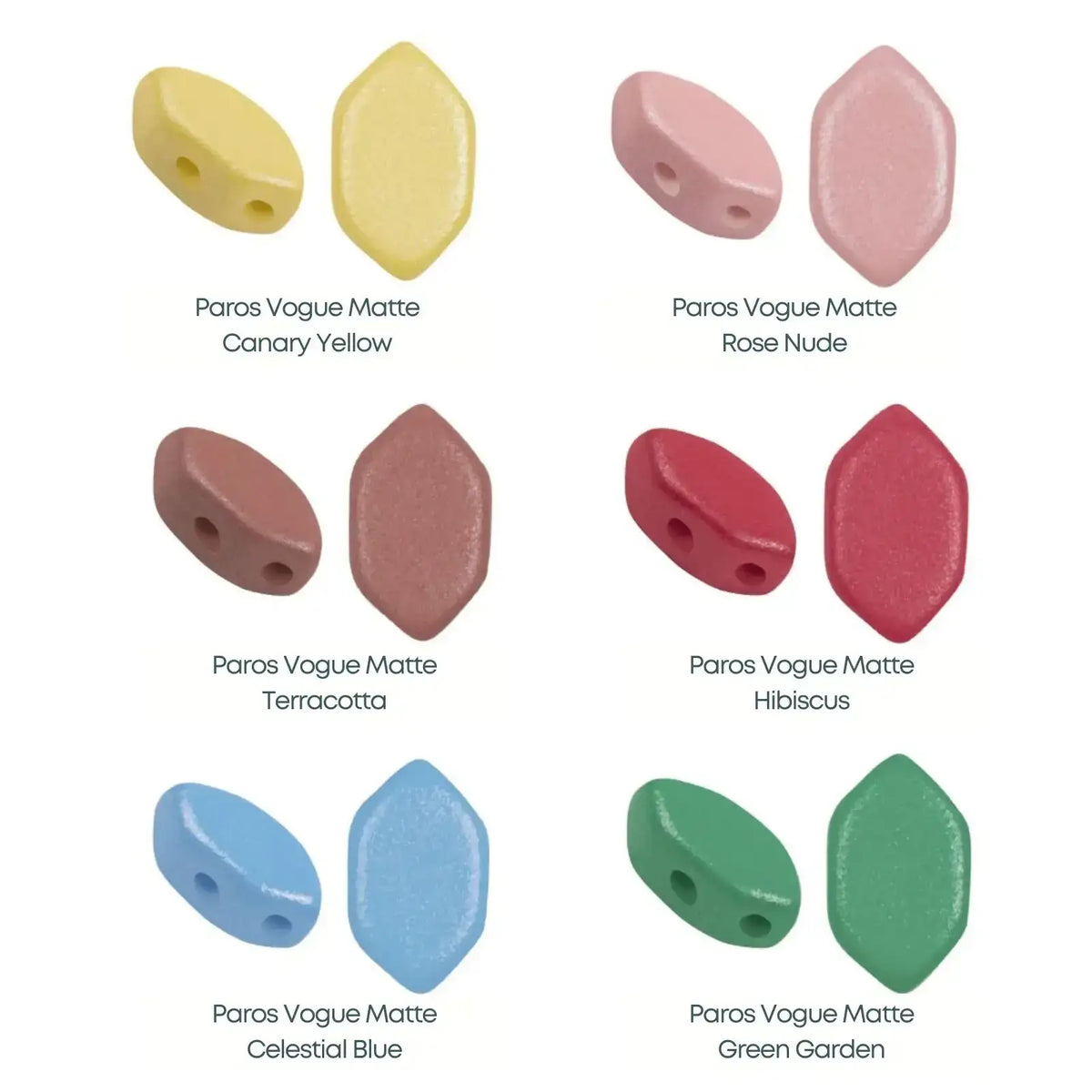 Paros Beads par Puca, Vogue Matte, 5g & 20g – The Argus Collection