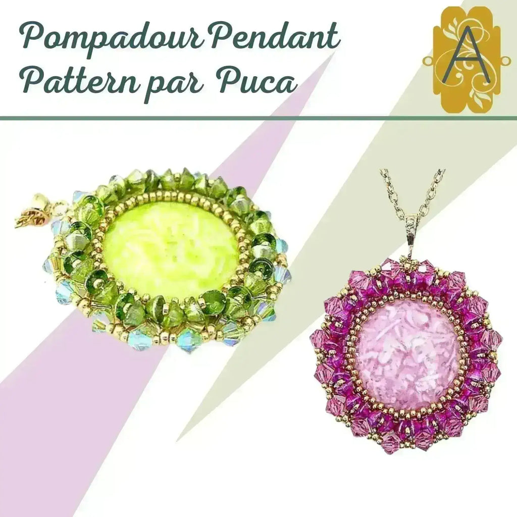 Pompadour Pendant Pattern par Puca – The Argus Collection