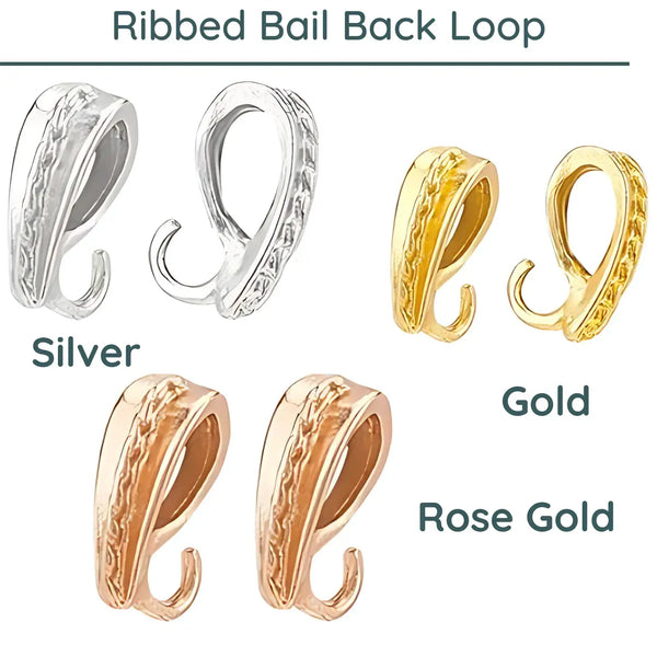 Ribbed Bail Back Loop, 2 Pcs. 3 Finishes – The Argus Collection