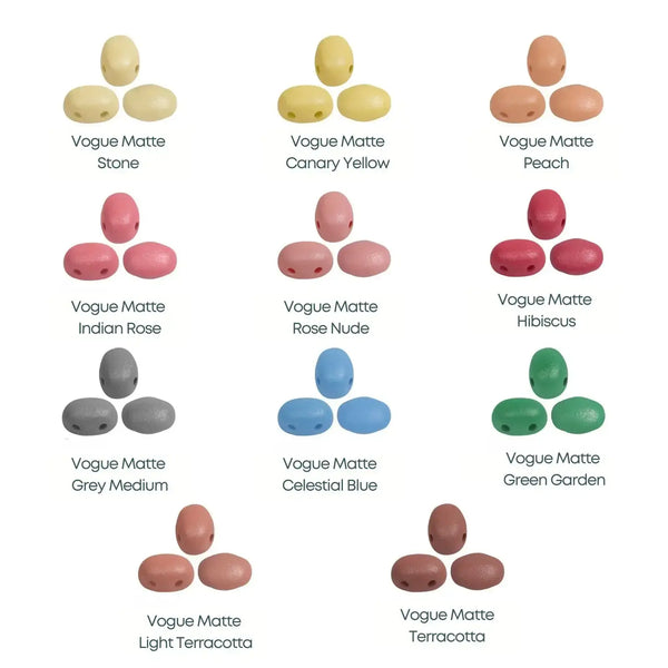 Samos Beads par Puca, Vogue Matte, 5g & 20g – The Argus Collection