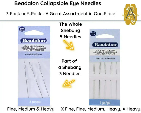 Collapsible Eye Needle Variety Pack, 3 or 5 Pcs., 2.5"\6.3cm – The ...