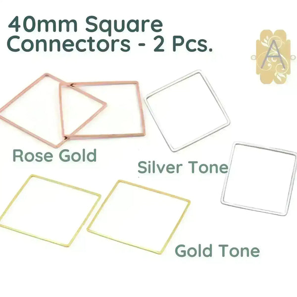 Square Frame Connectors, 40mm in 3 Finishes – The Argus Collection
