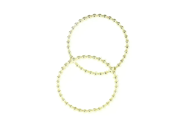 Beaded Circle Connectors, 20mm in Brass Tone – The Argus Collection